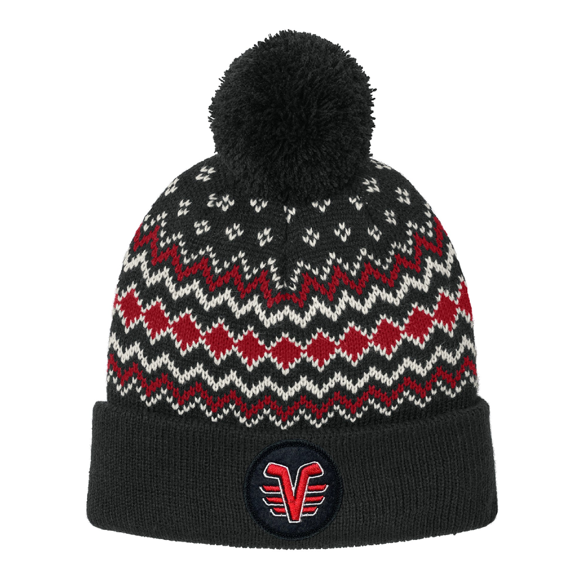 De Pere Voyageurs High School Hockey Winter Pom Hat | Alpine Knit Bean ...